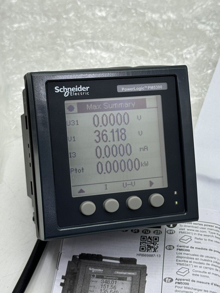 SCHNEIDER ELECTRIC METSEPM5320 POWERLOGIC PM5320 POWER METER (SEE ...