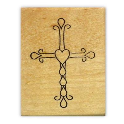Ornate CROSS Mounted rubber stamp, Christian symbol, religious Easter ...