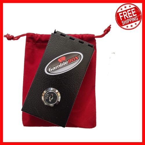 Heavyweight Metal Cash Drop Box Safe for Gamblers - Includes Velvet ...