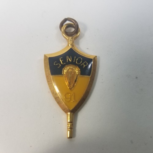 Vintage Josten's '91 Senior Key w/ F Monogram Pendant | eBay