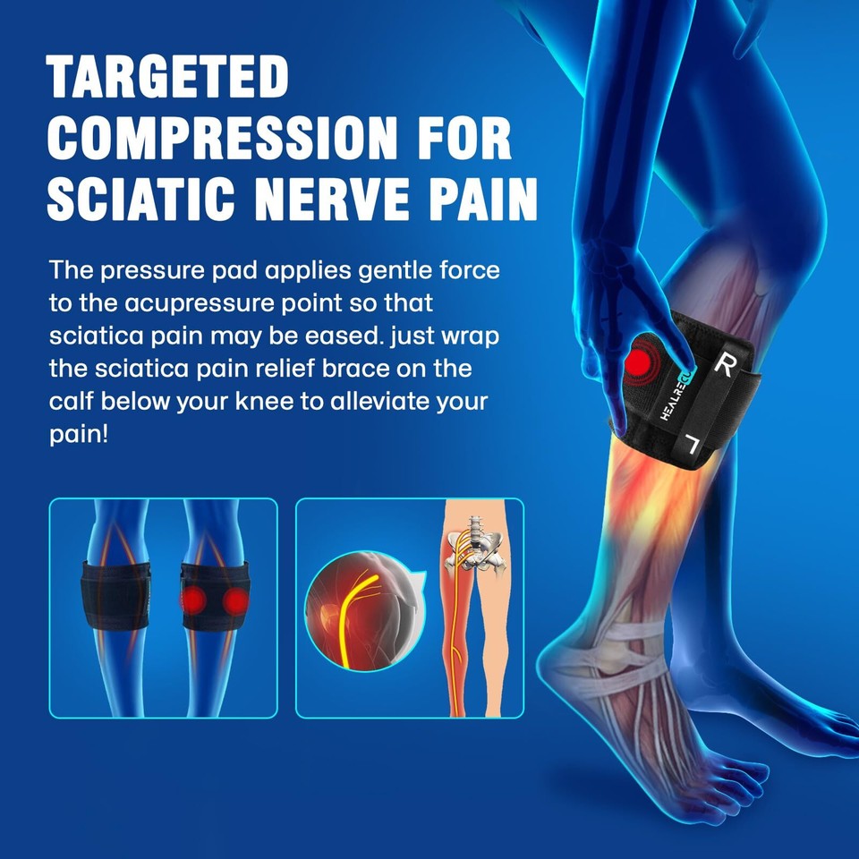 Sciatica Pain Relief Devices Brace, Sciatica Nerve Leg Brace for ...