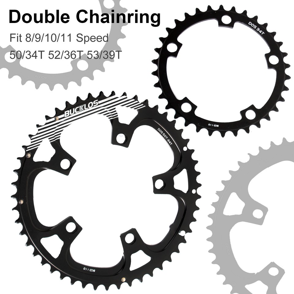 Bicycle Chainring 110BCD 34/36/39/50/52/53T Road Bike Round Chain Ring ...