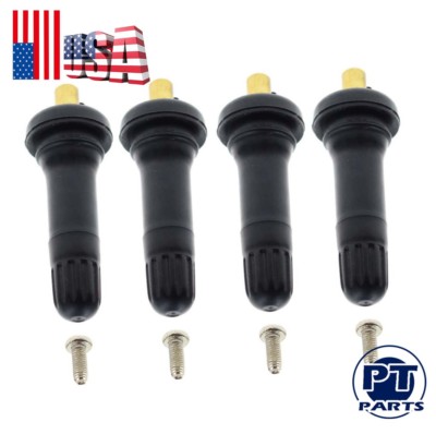 4 TPMS Tire Pressure Sensor Rubber Valve Stems Kit ForGM-930A GMC ...