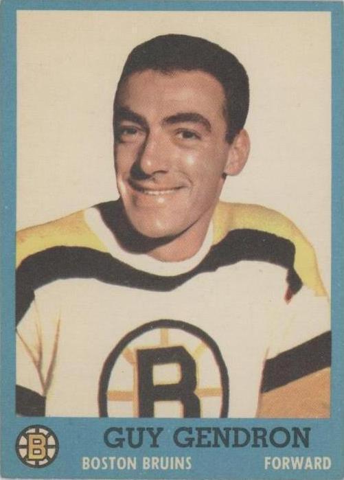 1962-63 Topps - Jean-Guy Gendron #16 Card has him as Guy for sale ...