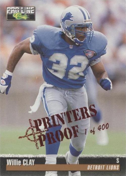 1995 Classic Pro Line - Willie Clay #148 Printers Proof /400 for sale ...