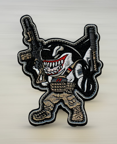 Killer Whale Orca Shark Tactical Soldier Military Morale Patch 3 x 4" | eBay