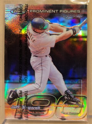 1999 Finest PROMINENT FIGURES #36 Jeff Bagwell RARE REFRACTOR INSERT ...