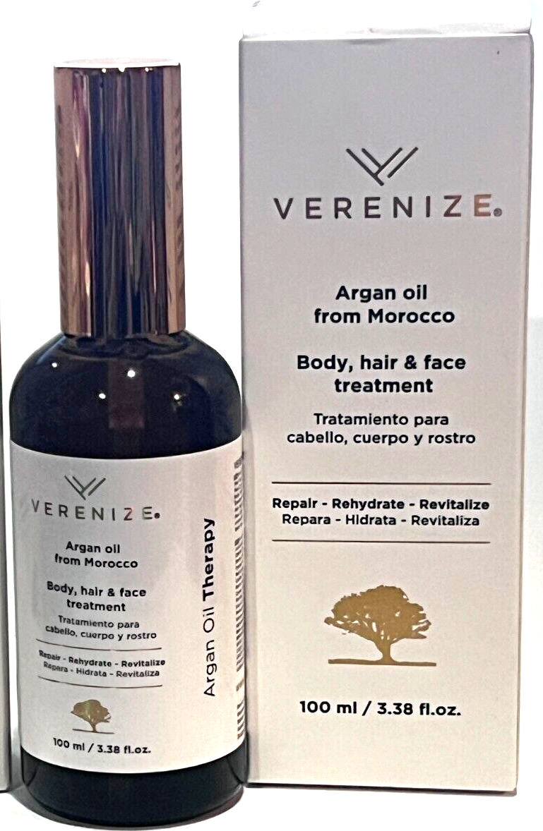 VERENIZE ARGAN OIL FROM MOROCCO BODY, HAIR & FACE TREATMENT 3.38 OZ 1 ...
