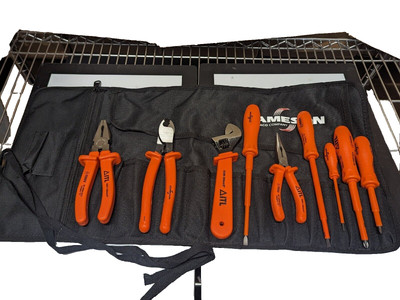 Jameson Tools JT-KT-00005 1000V Insulated General Purpose Tool Kit, 9 ...