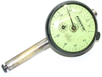 Federal Large Dial .00025" 2" Stem Indicator w/ Revolution Counter ...