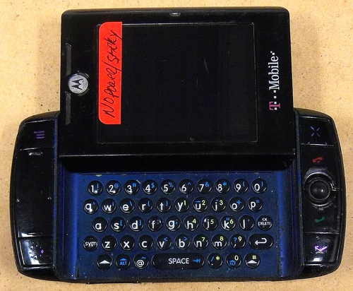 Motorola Sidekick Slide Q700 - Black and Blue ( T-Mobile ) Rare ...