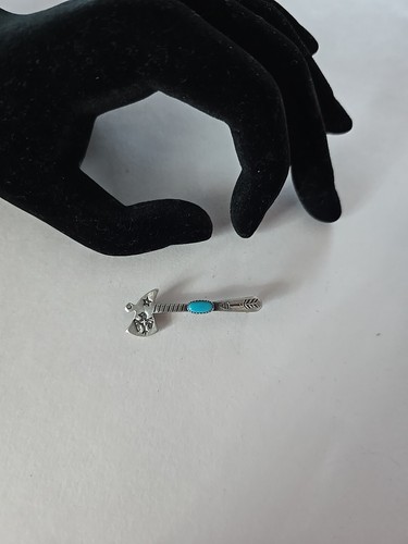 1950s Bell Trading Post Tomahawk Navajo Symbols 925 Turquoise Pin | eBay