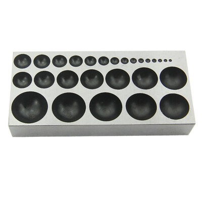 Flat Dapping Block Jewelry Making Wax Metal Shaping Forming Block 27 ...