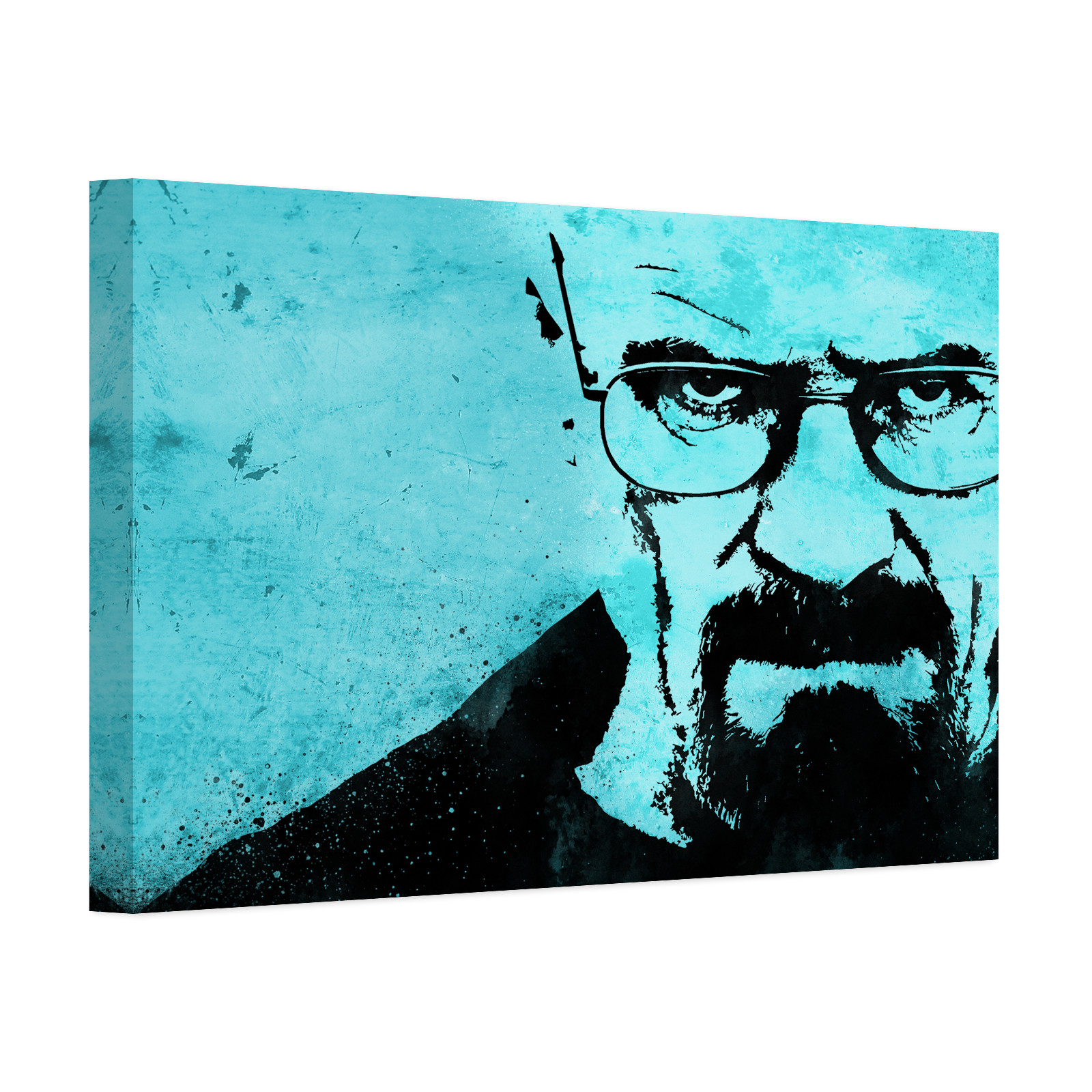 Kunstdruck auf Leinwand - Breaking Bad (blue) (div.Größen) - Street Art ...