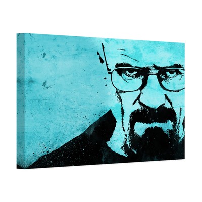 Kunstdruck auf Leinwand - Breaking Bad (blue) (div.Größen) - Street Art ...