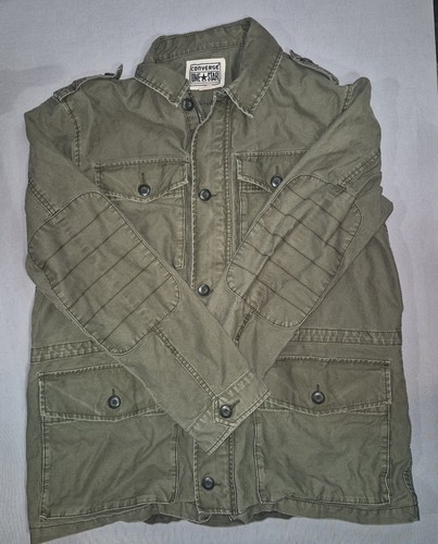Converse One Star Military Style Army Green Mens Jacket Size Large 012 ...