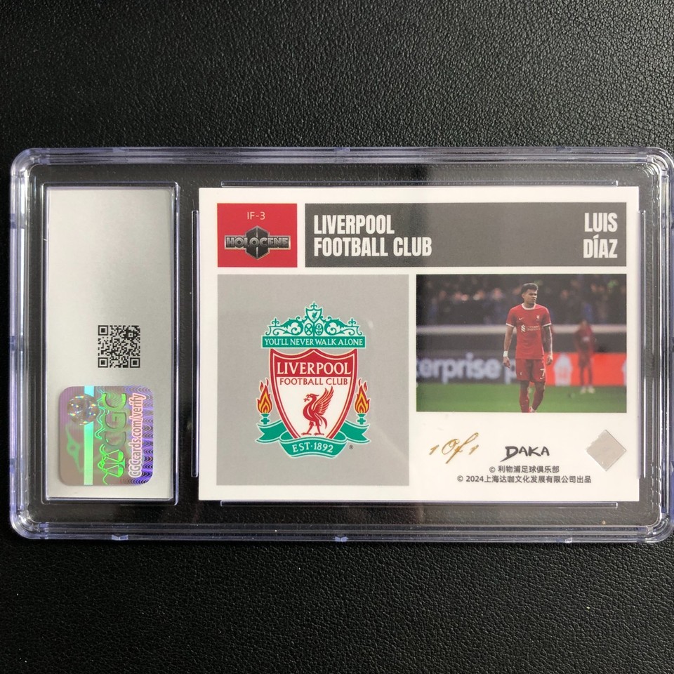 2023-24 Daka Liverpool FC Holocene Timeless Icon Luis Diaz Superholo 1/ ...