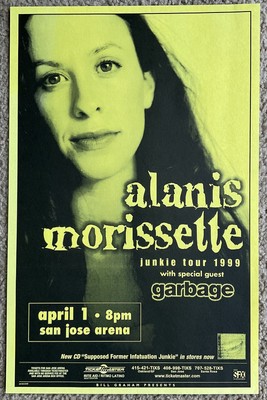 Alanis Morissette / Garbage San Jose Arena April 1, 1999 Poster | eBay
