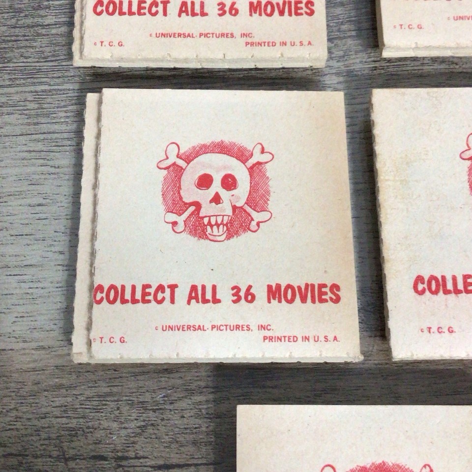 Lot of 5 Universal Pictures 1963 Topps Monster Flip Books | eBay