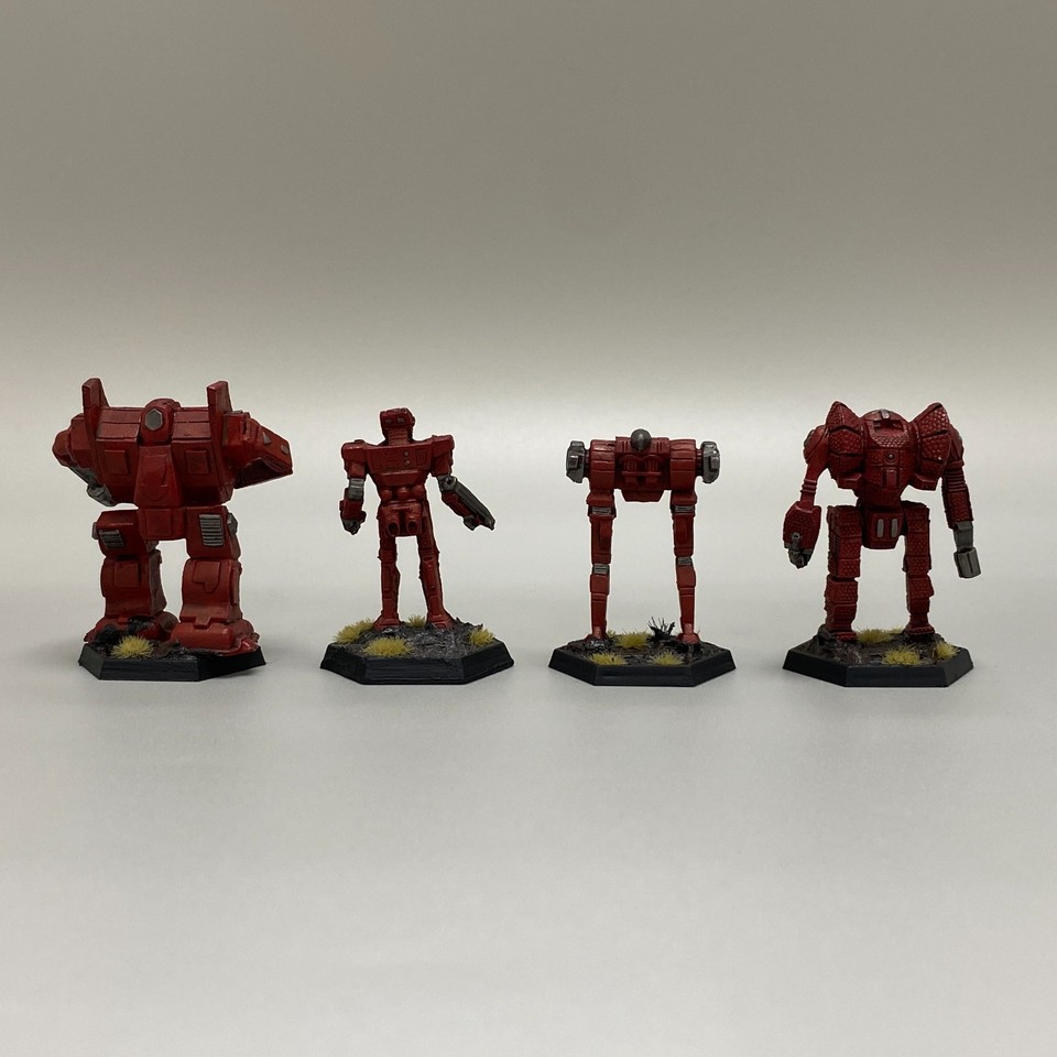 12 BATTLETECH COMPANY MINIATURES MECHWARRIOR MECHS FASA IRON WIND RAL ...