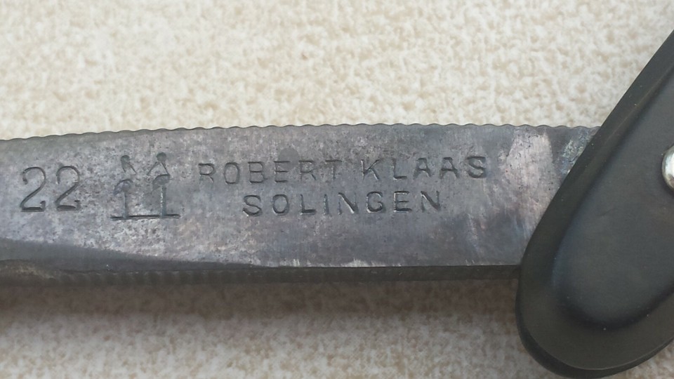 VINTAGE STRAIGHT RAZOR ROBERT KLAAS WITH SOLINGEN BLADE & BOX | eBay