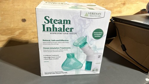 VERIDIAN STEAM INHALER RESPIRATORY VAPOR THERAPY COUGH RELIEF FACIAL ...