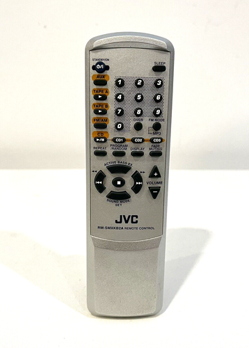 JVC RM-SMXKB2A GENUINE SILVER REMOTE CONTROL FOR CASSETTE RADIO CD ...