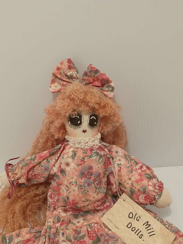 Old Mill Dolls MOLLY Big Eyes Fabric Doll by Kathy J. Hogan, Signed ...