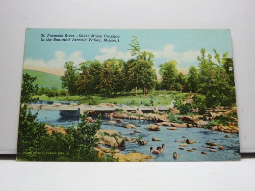 Postcard St Francois River Silver Mine Crossing Arcadia Valley Missouri ...