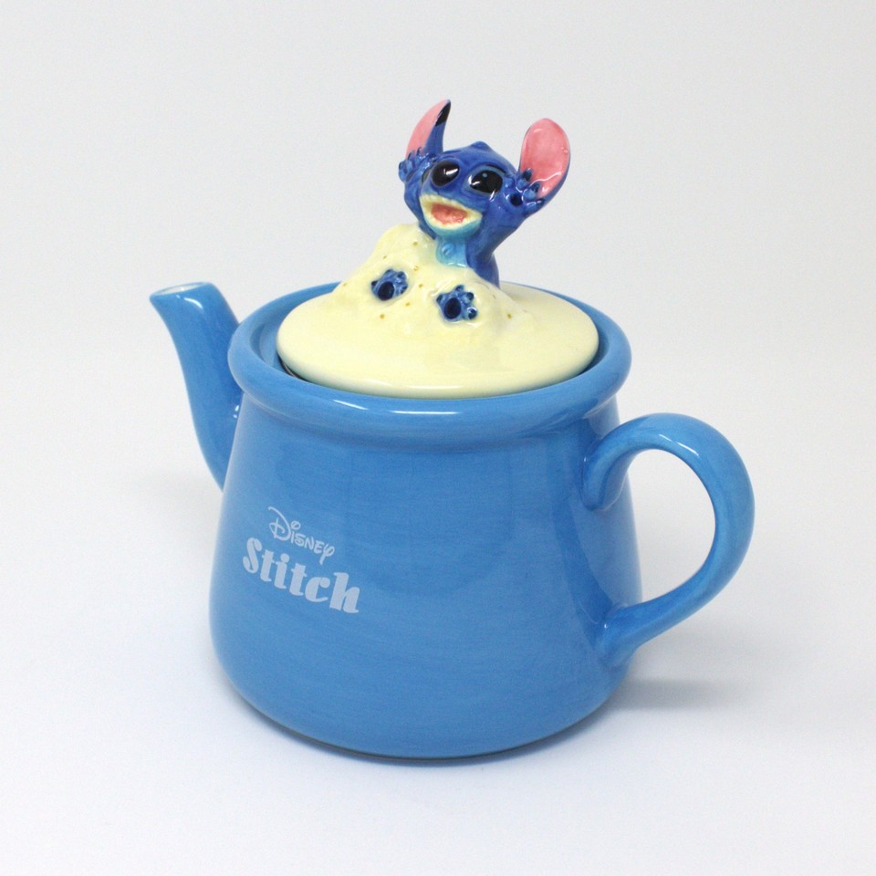 Disney Lilo & Stitch Teapot with 3D Stitch Lid – Porcelain Ceramic Gift ...