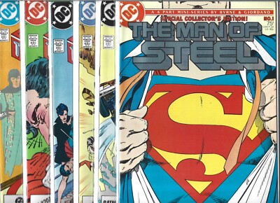SUPERMAN THE MAN OF STEEL #1-#6 SET (NM-) & THE MAN OF RUST #1 COVER A ...