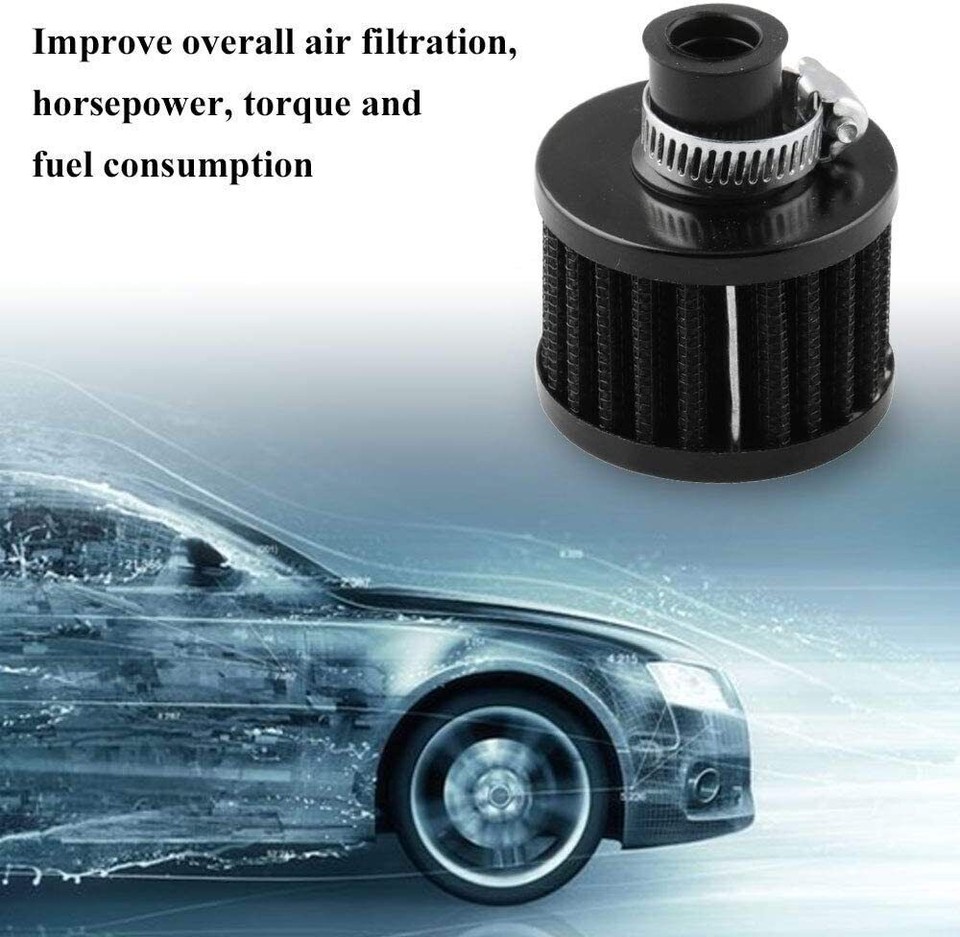 2pcs 12mm Cold Air Intake Filter Turbo Vent Case Car Breather Valve ...