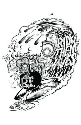 RIDE THEM WAVES - ED "BIG DADDY" ROTH MONSTER CAR POSTER 11"W X 17"H | eBay