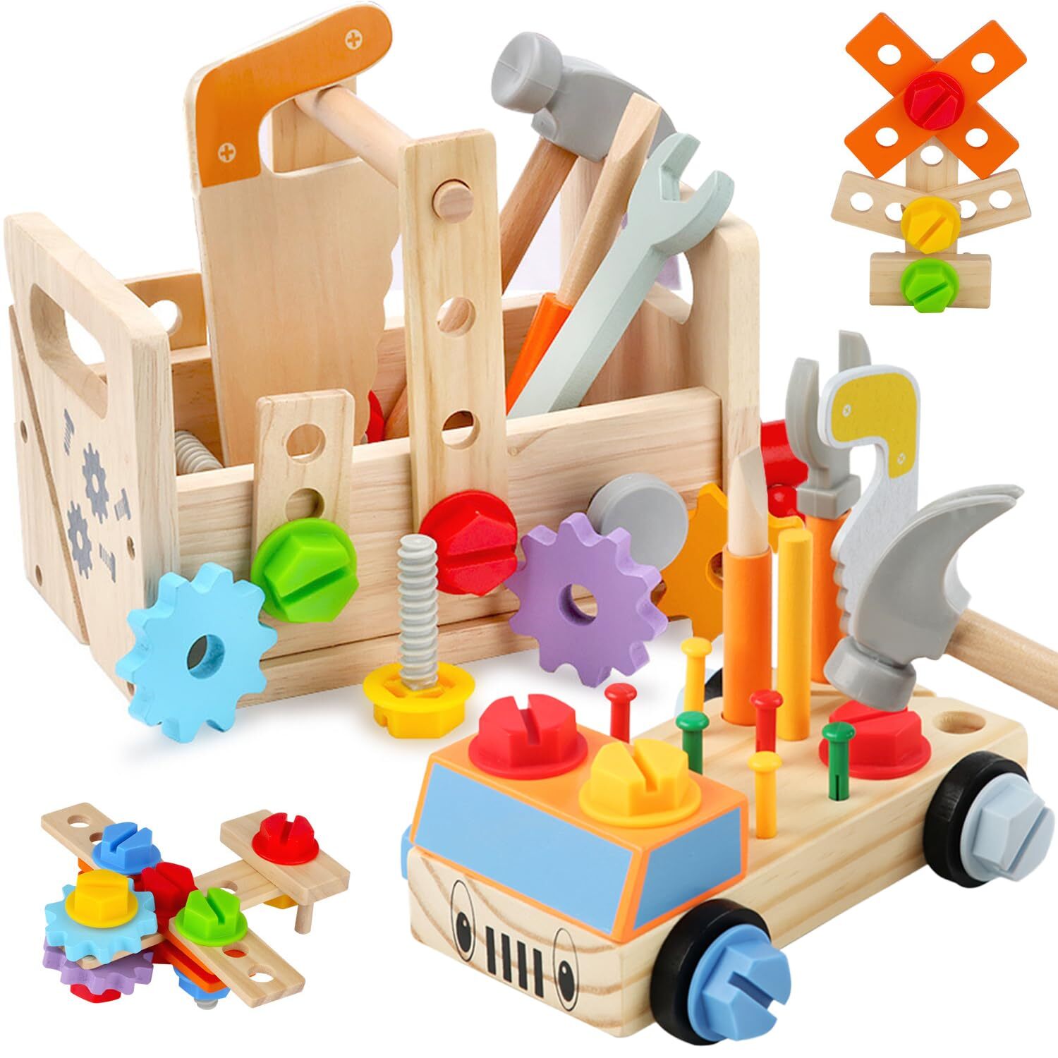 Jecimco Big engineer toy wooden 2in1 child educational toy D... Ships ...