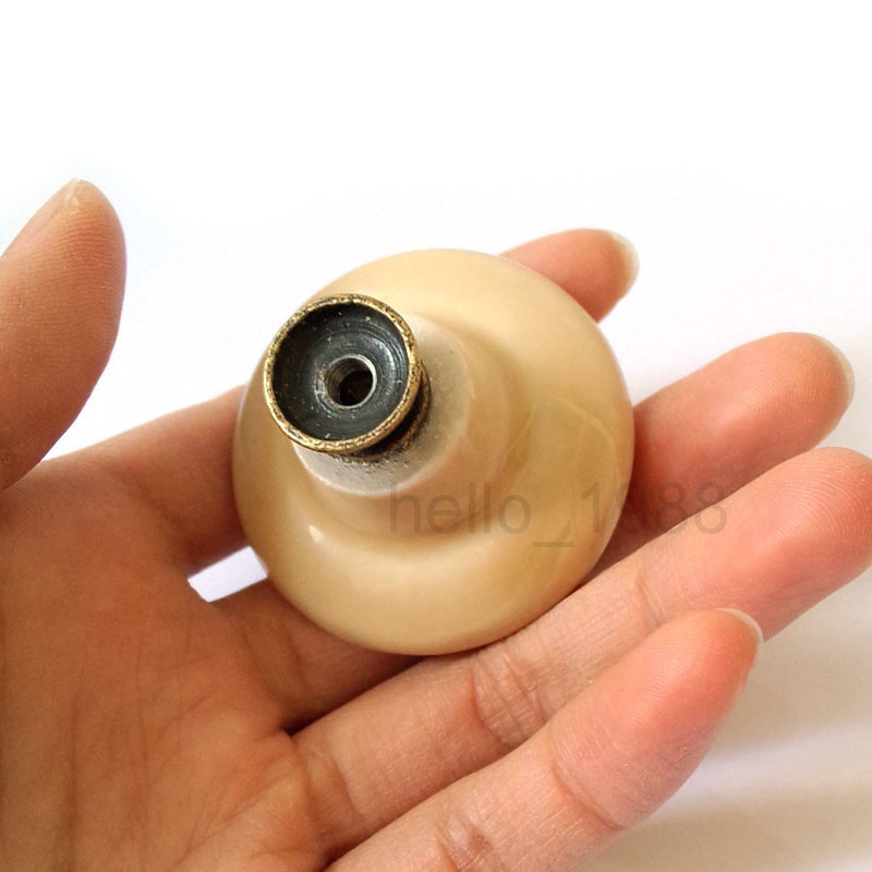 Ceramic Cameo Bas-relief Cabinet Knob Handle Antique Drawer Pull Rural ...