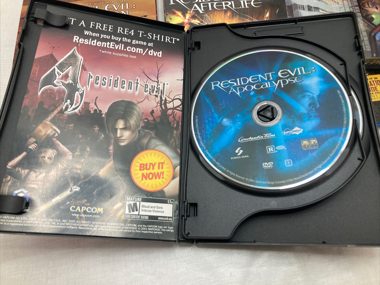 Lot Of 6 Resident Evil Movies DVDs/Blu-Ray, Action Packed Zombie Terror ...