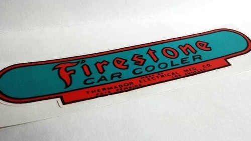 Firestone / Thermador Car Cooler Sticker, evaporative swamp cooler ...