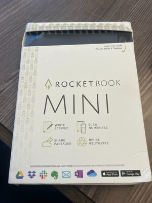 New Rocketbook Mini Smart Reusable Notebook Dark Blue | eBay