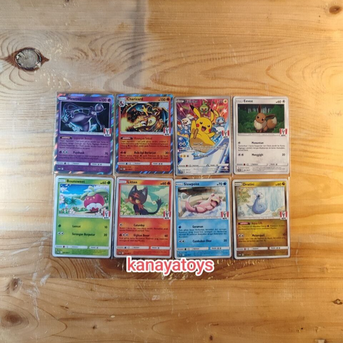 Pokemon KFC PROMO Complete Set 8 Pikachu Charizard Mewtwo Eevee ...