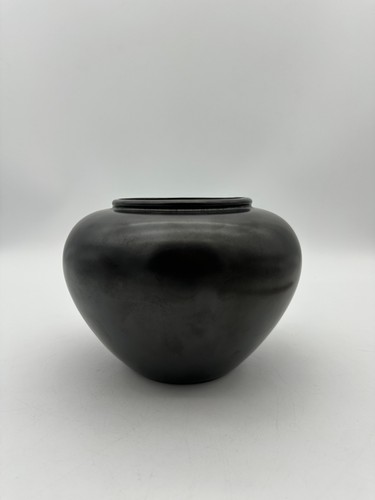 Vintage Bauer Matte Black Pottery Vase Mid Century Modern California ...