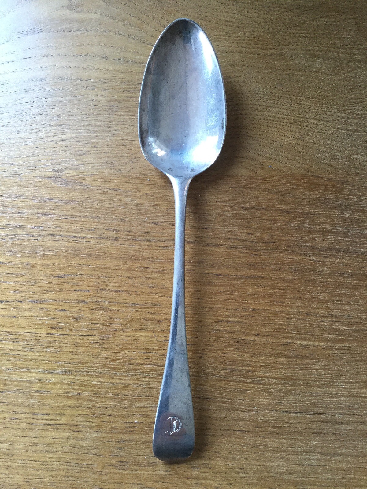 ANTIQUE SOLID SILVER OLD ENGLISH PATTERN SERVING SPOON LONDON 1794 | eBay