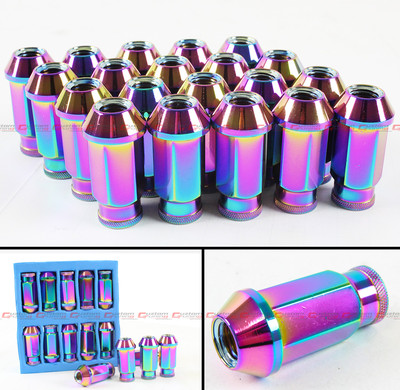 JDM NEO CHROME EXTENDED WHEEL RIM LUG NUTS FOR SUBARU IMPREZA WRX STI ...