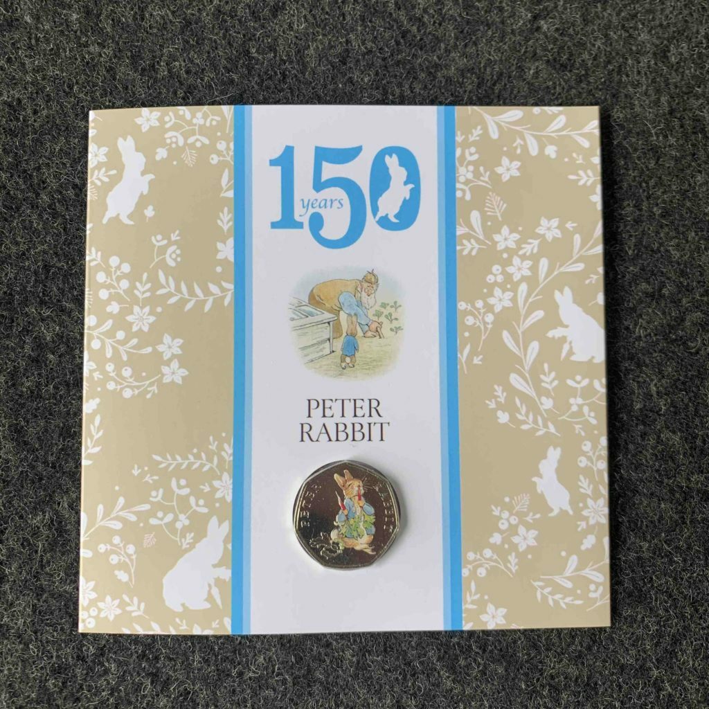 Peter Rabbit 2016, 2017 and 2018 Coloured 50p Royal Mint Coins | eBay