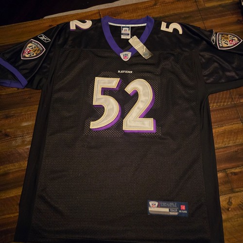 Vintage Ray Lewis #52 Baltimore Ravens Reebok On-Field Jersey -Size 52 ...