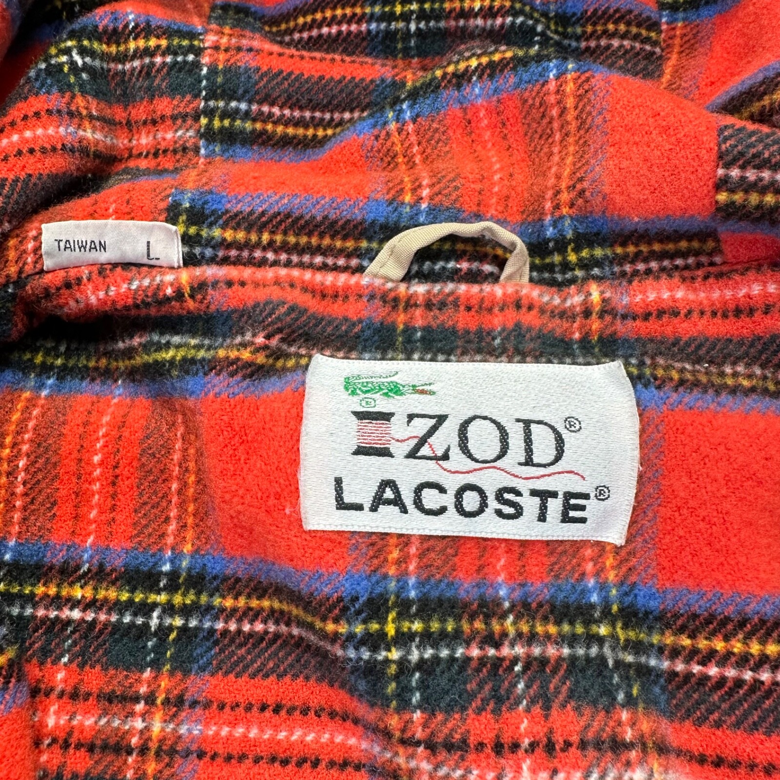 Vintage Izod Lacoste Hunting Jacket Mens Large Khaki … - Gem