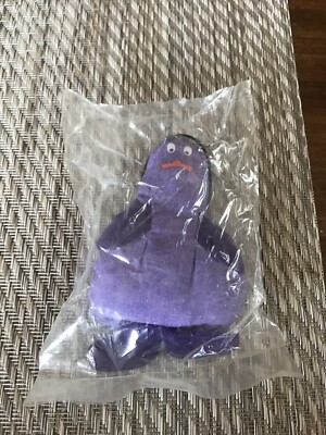 Vintage GRIMACE PLUSH DOLL 1980's McDonald's Fast Food Mint in Sealed ...
