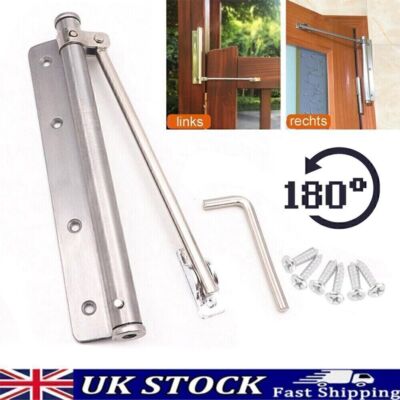 Heavy Duty Surface Mounted Door Gate Closer Spring Loaded Adjustable Automatic | eBay UK