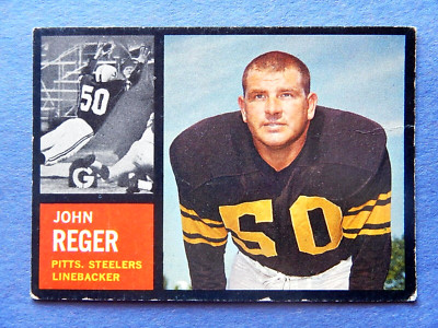 John Reger #135 Topps 1962 Football Card (Pittsburgh Steelers) VG | eBay