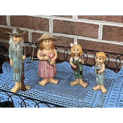 Hill Billy Folk Art Family Figurines Resin HillyBilly | eBay