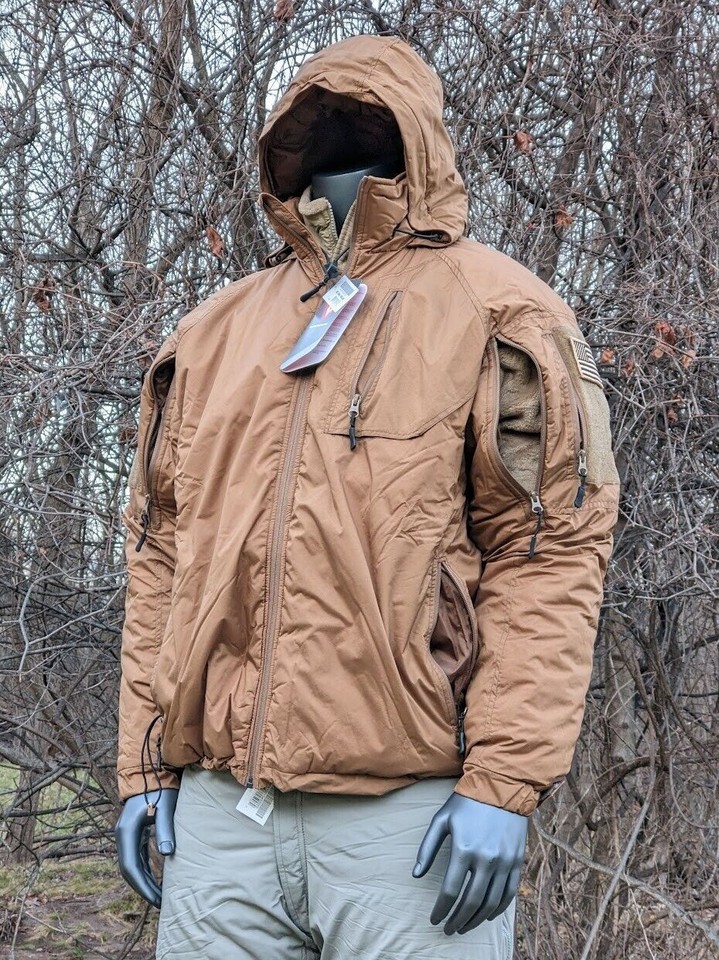 PCU Level 7 ECW Parka PrimaLoft Cold Weather Coyote RUNS BIG !! | eBay